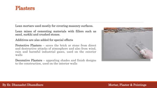 Plastering and pointing | PPTX