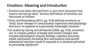Unit 2 Emotion and Feelings(Introduction) | PPTX