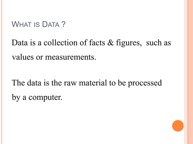 Unit 2 part 1 data processing | PPT