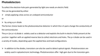 Unit 2 Part 2 - Photodetectors Devices and Operation | PDF