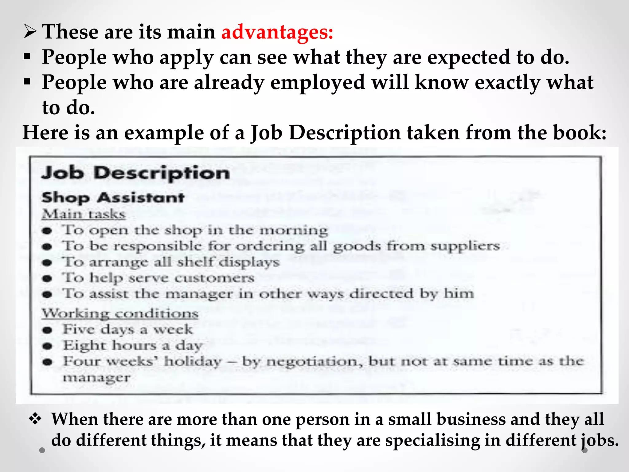 IGCSE BUsiness Studies Unit 2 people in business lecture ppt | PPTX