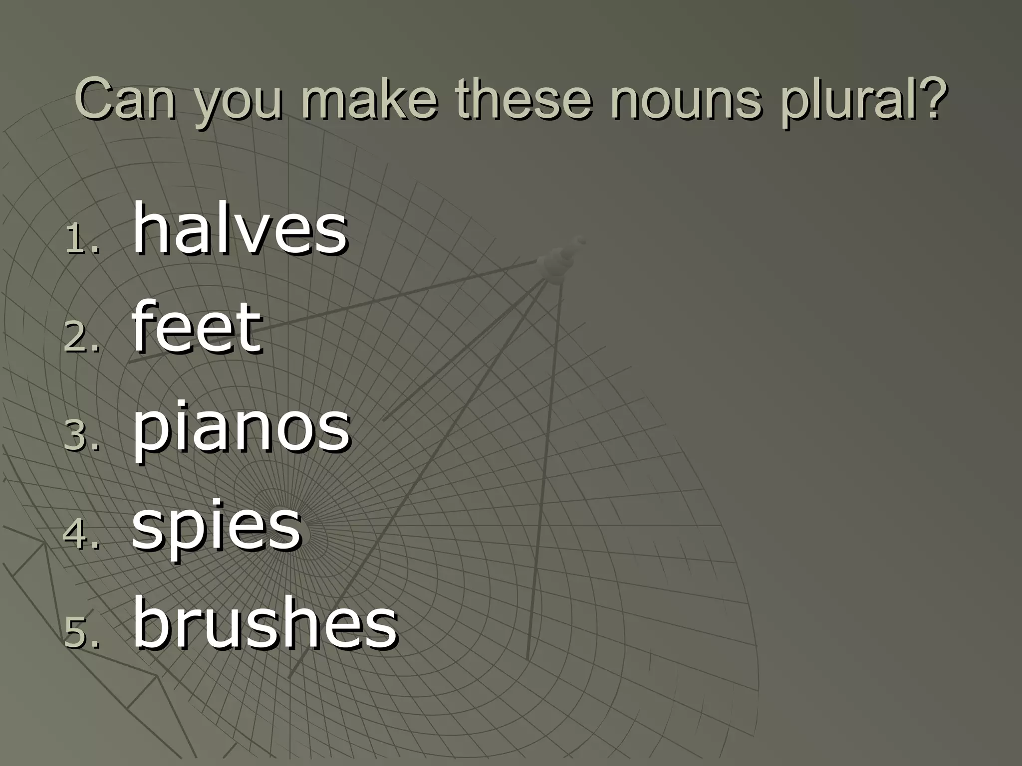 Plural of Nouns | PPT