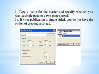 CREATING A MASTER PAGE | PPT
