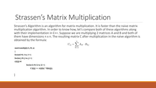 Divide and Conquer / Greedy Techniques | PPTX
