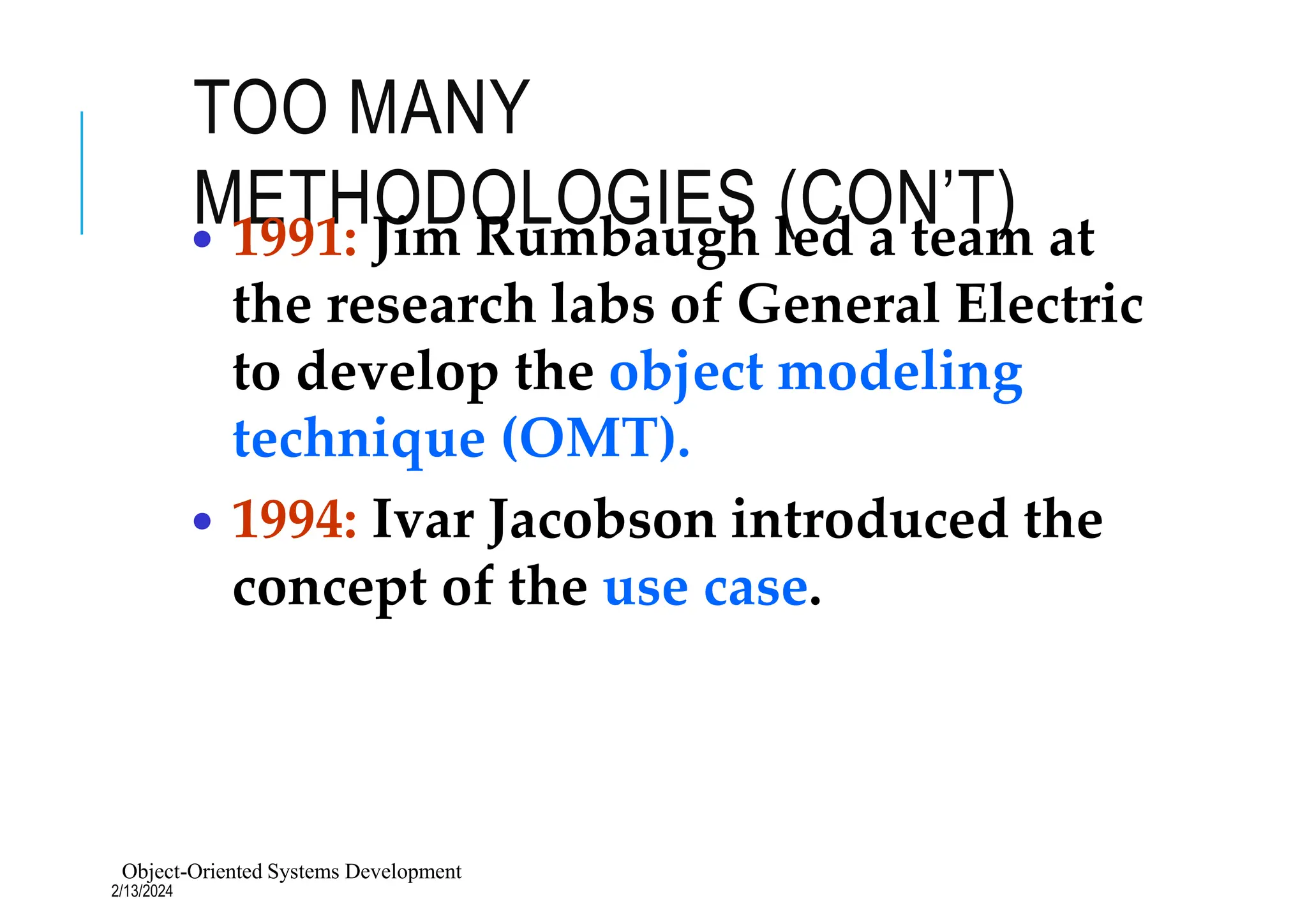 Unit2 Object Oriented Methodologies Pptpptx 