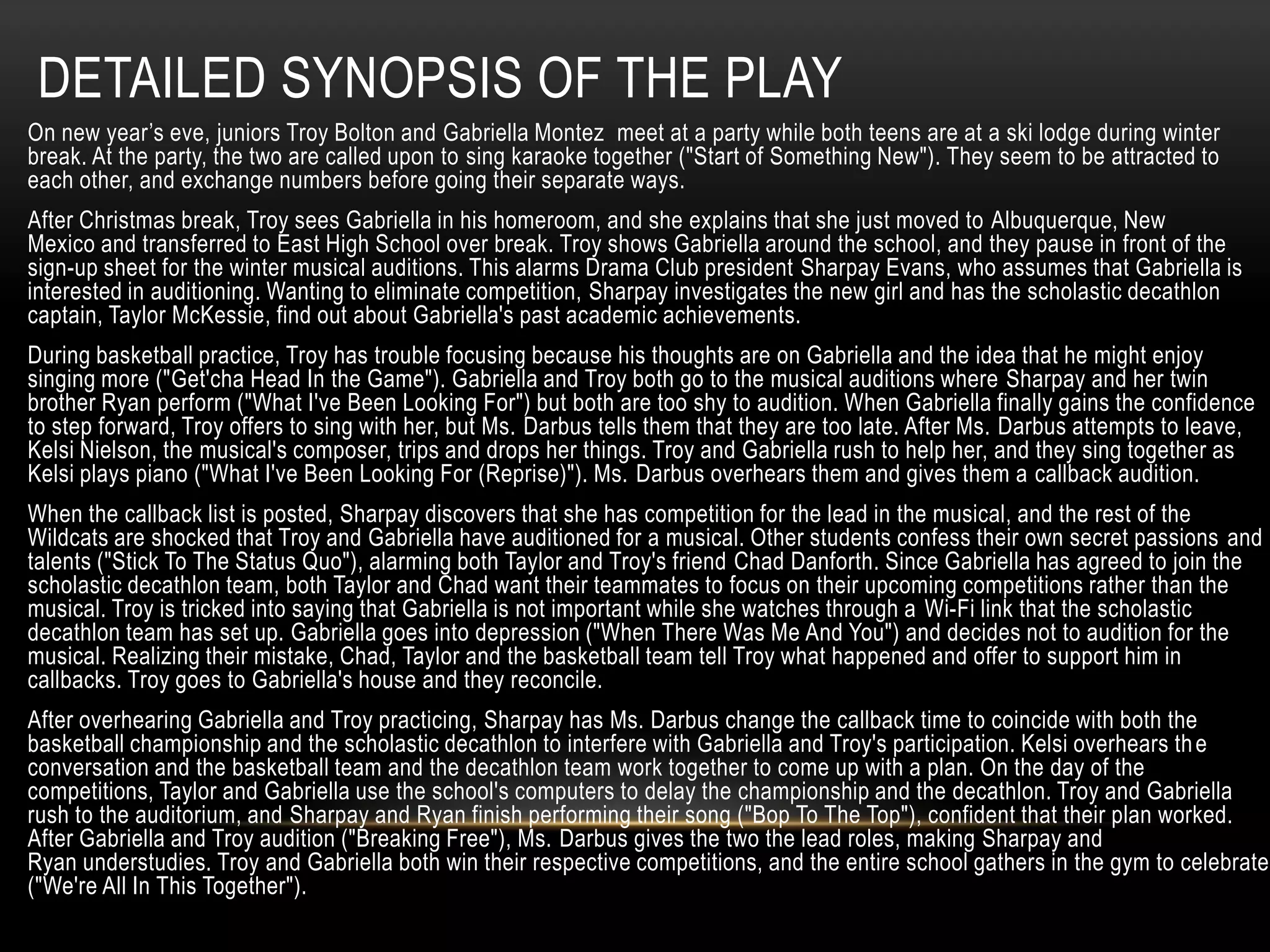 High School Musical | PPTX