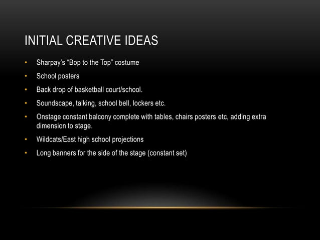 High School Musical | PPTX | Musicals | Genres