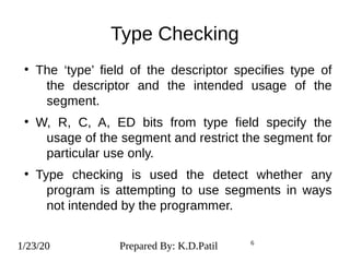 PAI Unit 2 Protection in 80386 segmentation | PDF