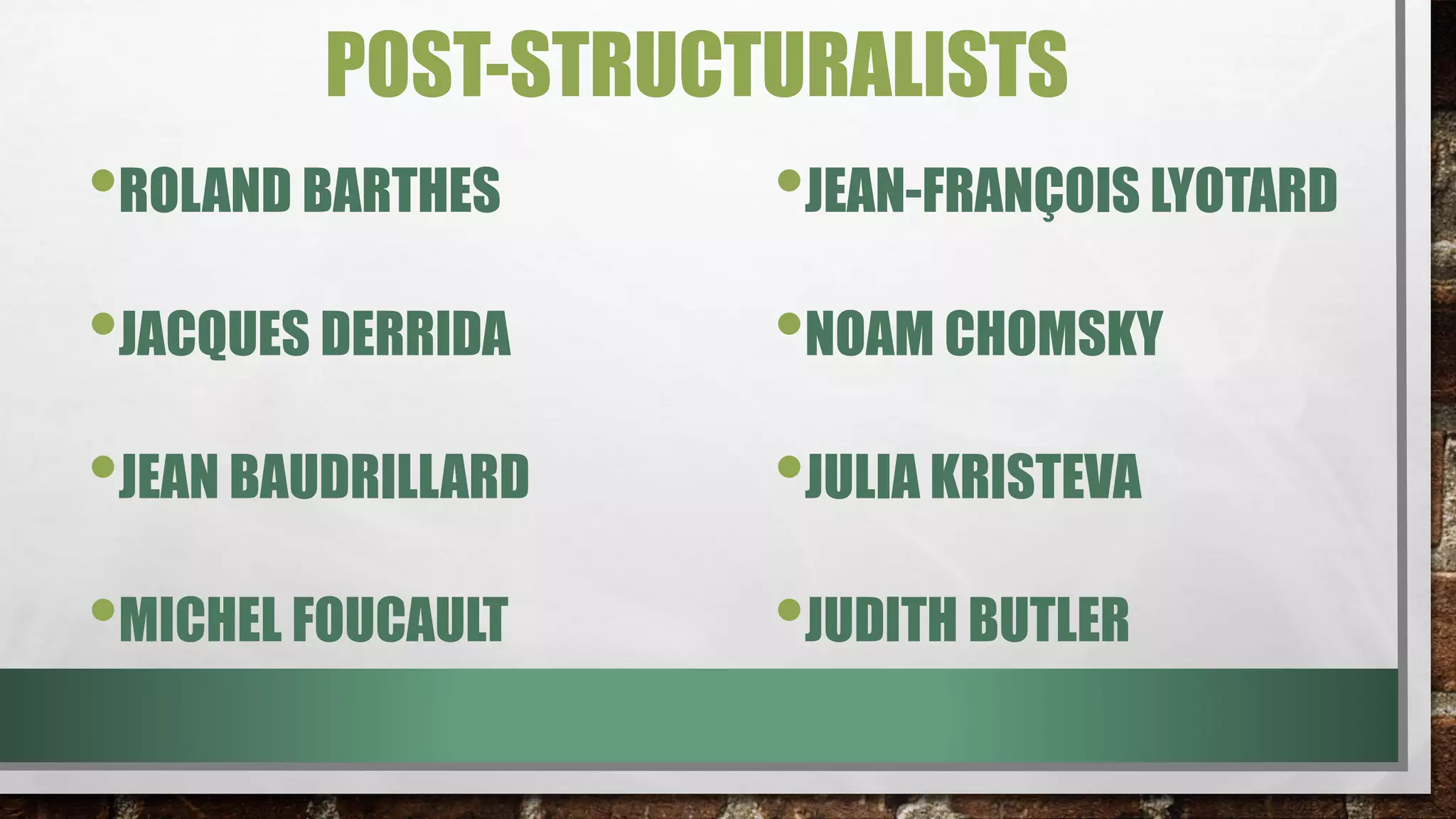 Literary Theory & Criticism pt 3: Post-Structuralism & Deconstruction | PDF