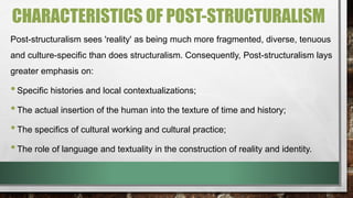 Literary Theory & Criticism pt 3: Post-Structuralism & Deconstruction | PDF