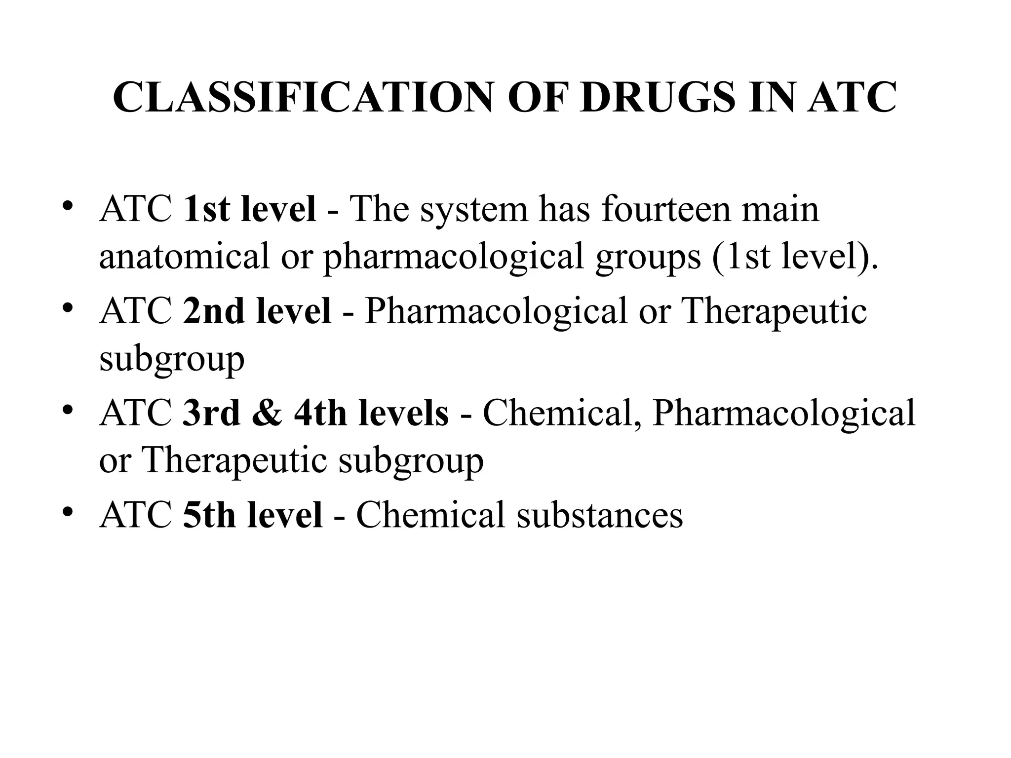 Fundamentals of ATC Coding DDD and INN Classification | PPTX