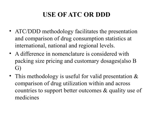 Fundamentals of ATC Coding DDD and INN Classification | PPTX