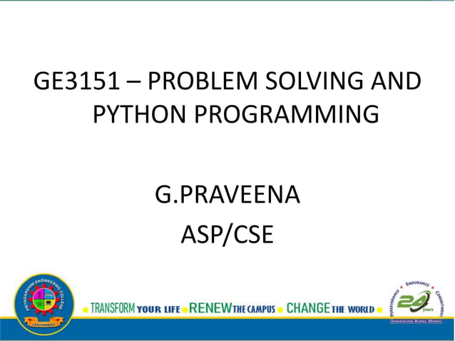 Unit 2 python | PPT