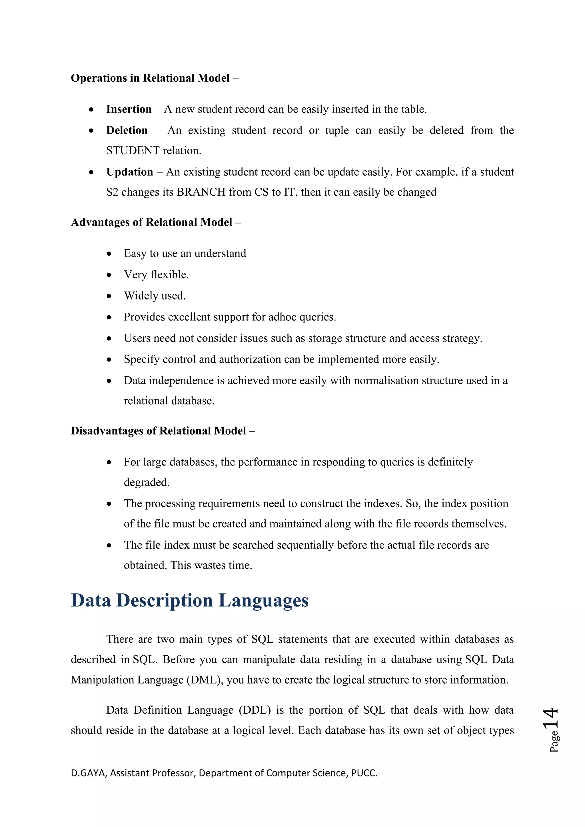 Unit 2 rdbms study_material | PDF