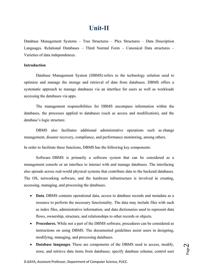 Unit 2 rdbms study_material | PDF