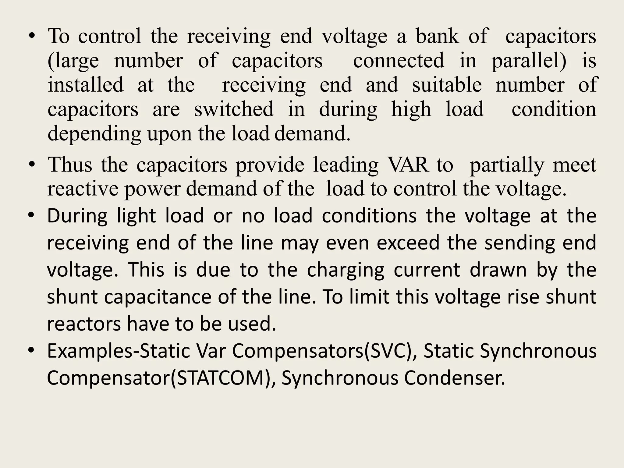 Unit 2 Reactive Power Management Pptx Physics Science