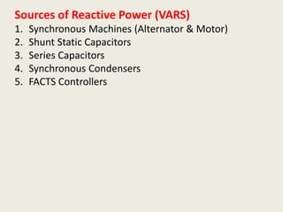 Unit 2 Reactive Power Management | PPTX