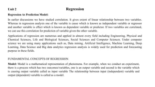 REGRESSION ANALYSIS THEORY EXPLAINED HERE | PPTX | Physics | Science