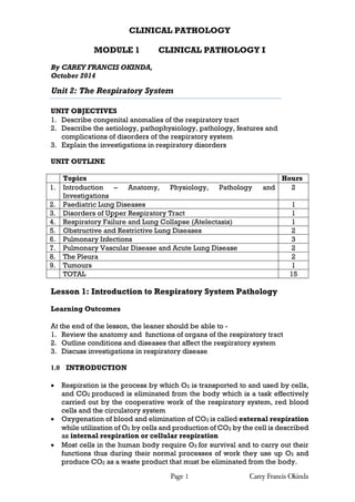 Unit 2 respiratory system 2014edited by @jennings argwing | PDF
