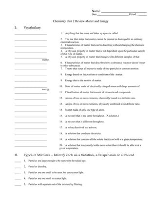 Unit 2 review h | PDF