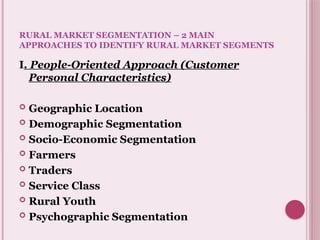 UNIT 2 RM.pptx MARKET SEGMENTATION , TARGETING AND POSITIONING | PPTX
