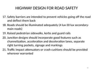 unit 2 road saftey engineering presentation | PPT | Free Download