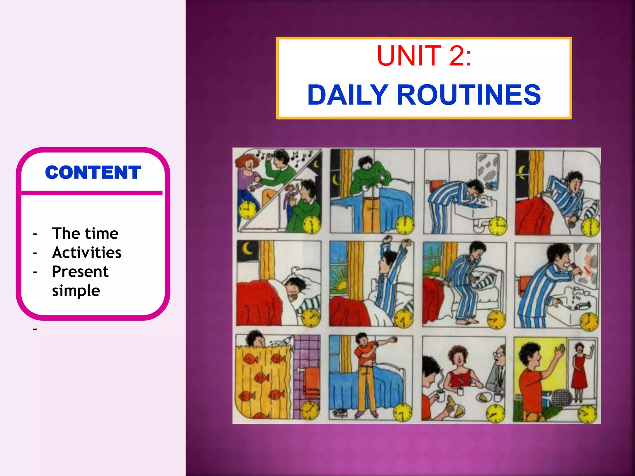 Unit 2 routines time | PPTX