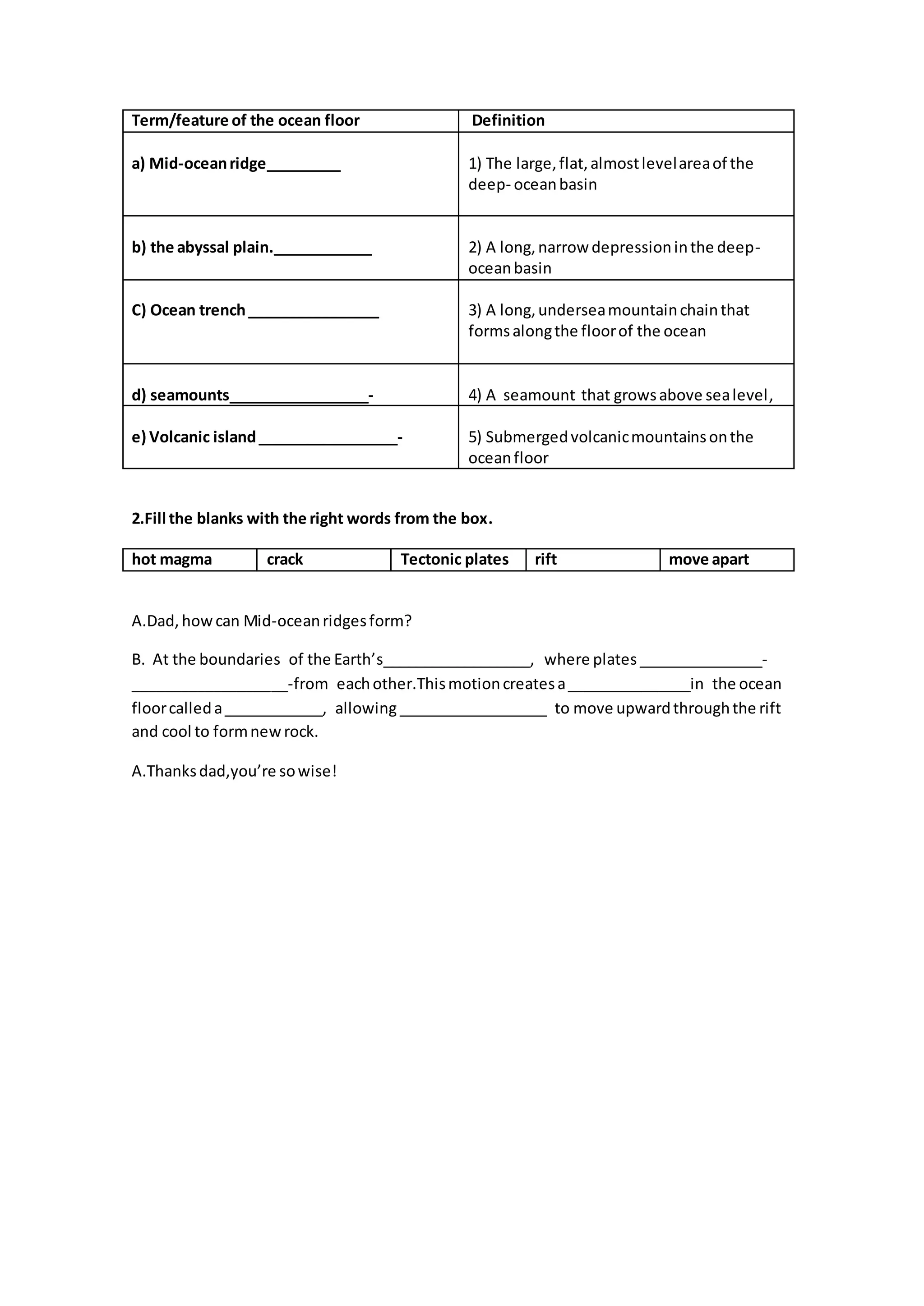 Unit 2 lesson 1 science fusion workesheets | PDF
