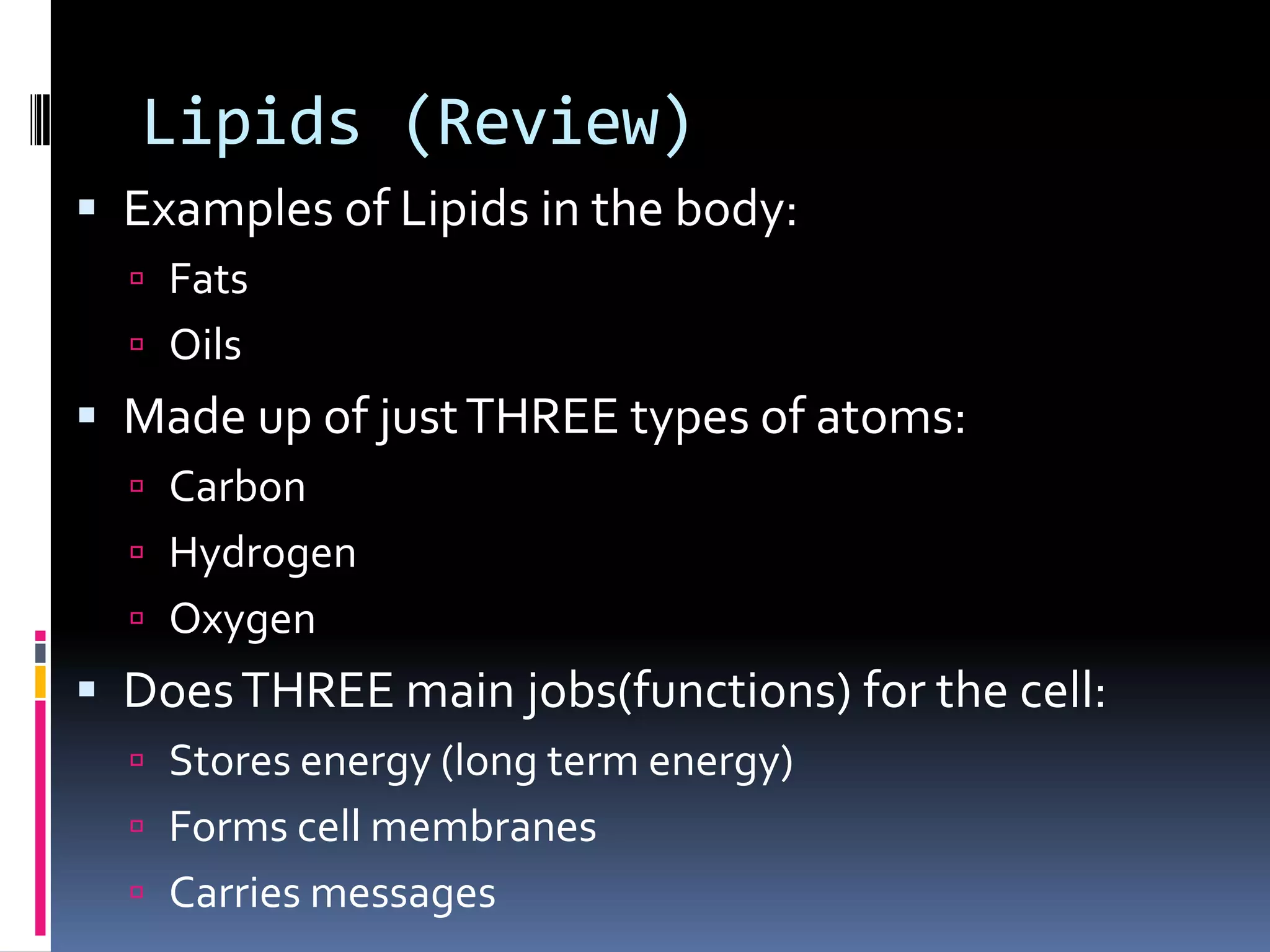 Carbohydrates and Lipids | PPT