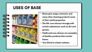 All about ACIDS AND BASES: it's Uses and its Properties | PDF ...