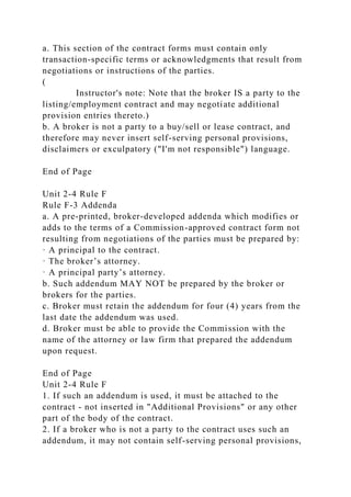 Unit 2 Section 4 Review of Colorado Contract LawBy the end of .docx