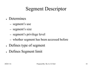 PAI Unit 2 Segmentation in 80386 microprocessor | PDF