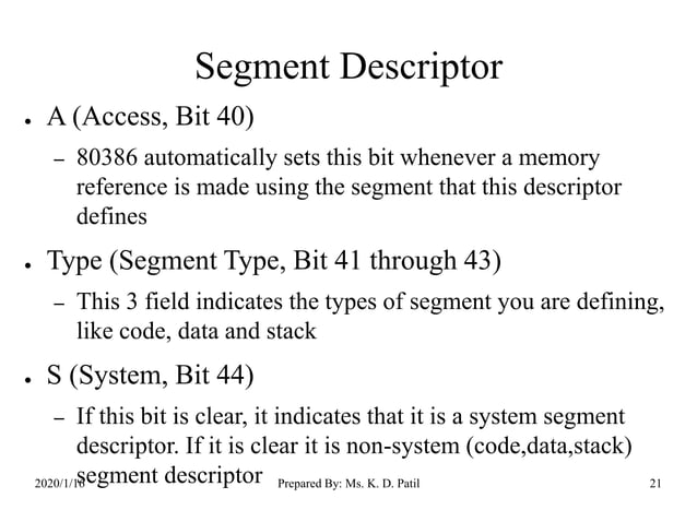 PAI Unit 2 Segmentation in 80386 microprocessor | PDF | Computing | Technology & Computing