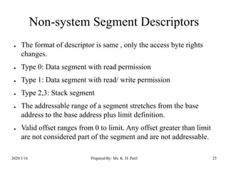 PAI Unit 2 Segmentation in 80386 microprocessor | PDF
