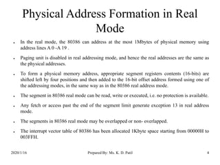 PAI Unit 2 Segmentation in 80386 microprocessor | PDF