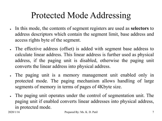 PAI Unit 2 Segmentation in 80386 microprocessor | PDF | Computing | Technology & Computing