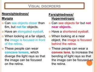 UNIT 2 SENSE ORGANS EYES.pptx | Eye and Vision Conditions | Diseases ...