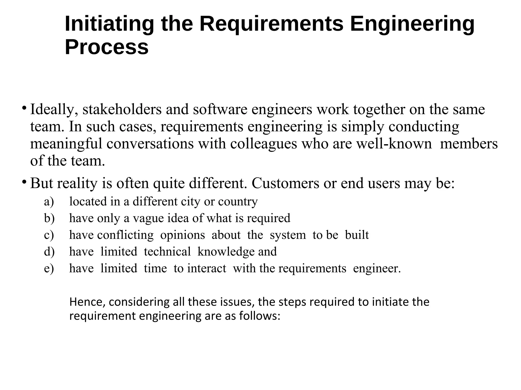 Unit 2 SEPM_ Requirement Engineering | PPT