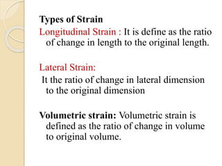 Unit 2 simple stresses and strain | PPTX
