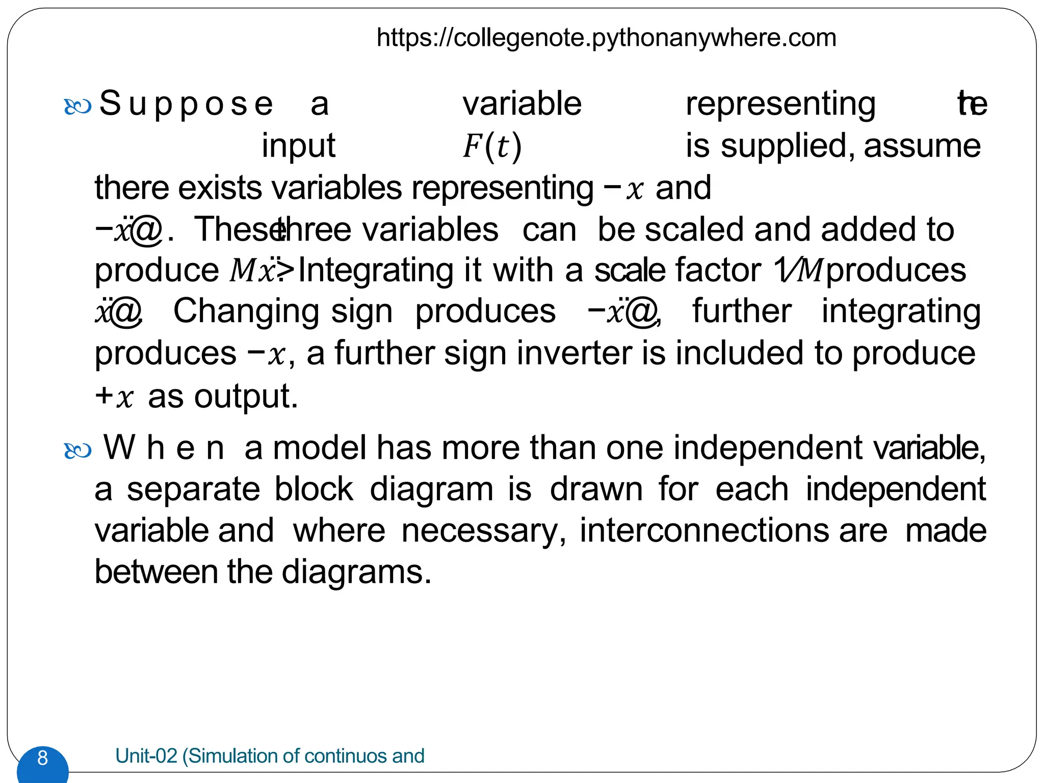 Unit 2_ Simulation of Continuous and Discrete System.pptx