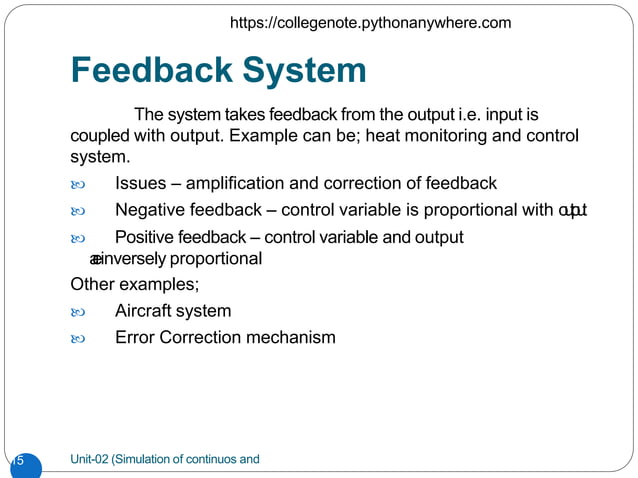 Unit 2_ Simulation of Continuous and Discrete System.pptx | Physics ...