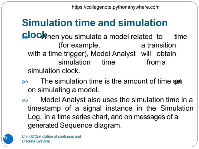 Unit 2_ Simulation of Continuous and Discrete System.pptx | Physics ...