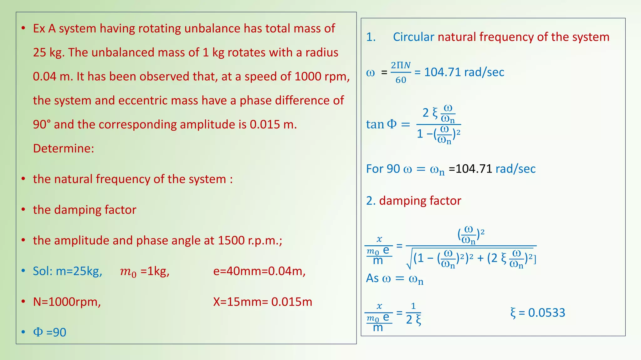 single degree of freedom systems forced vibrations | PDF