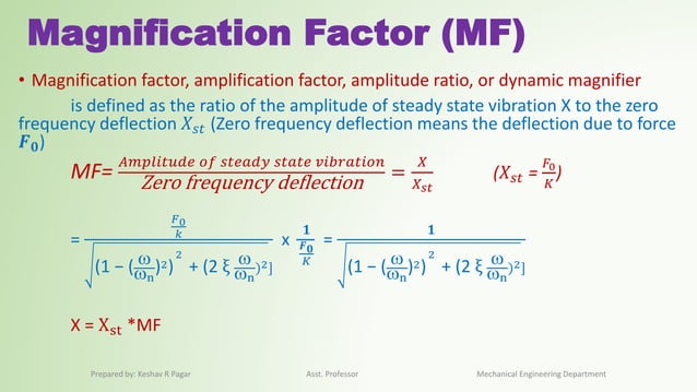 single degree of freedom systems forced vibrations | PDF | Physics ...
