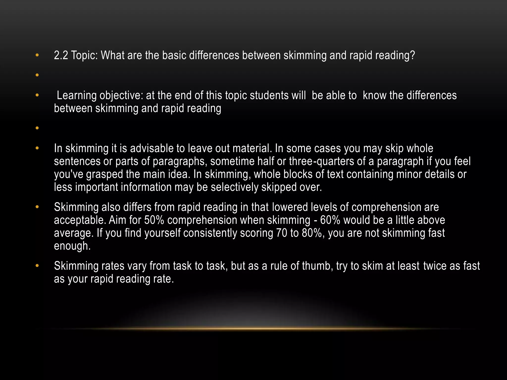 Unit 2 skimming | PPTX