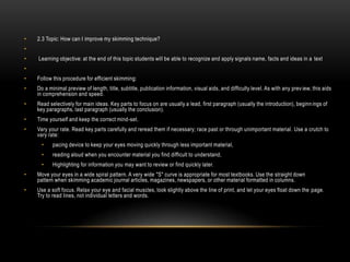 Unit 2 skimming | PPTX