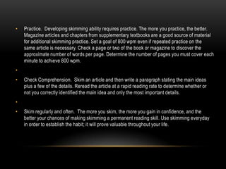 Unit 2 skimming | PPTX