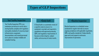 Good Laboratory Practices: INSPECTION AND AUDIT PROCESS | PDF