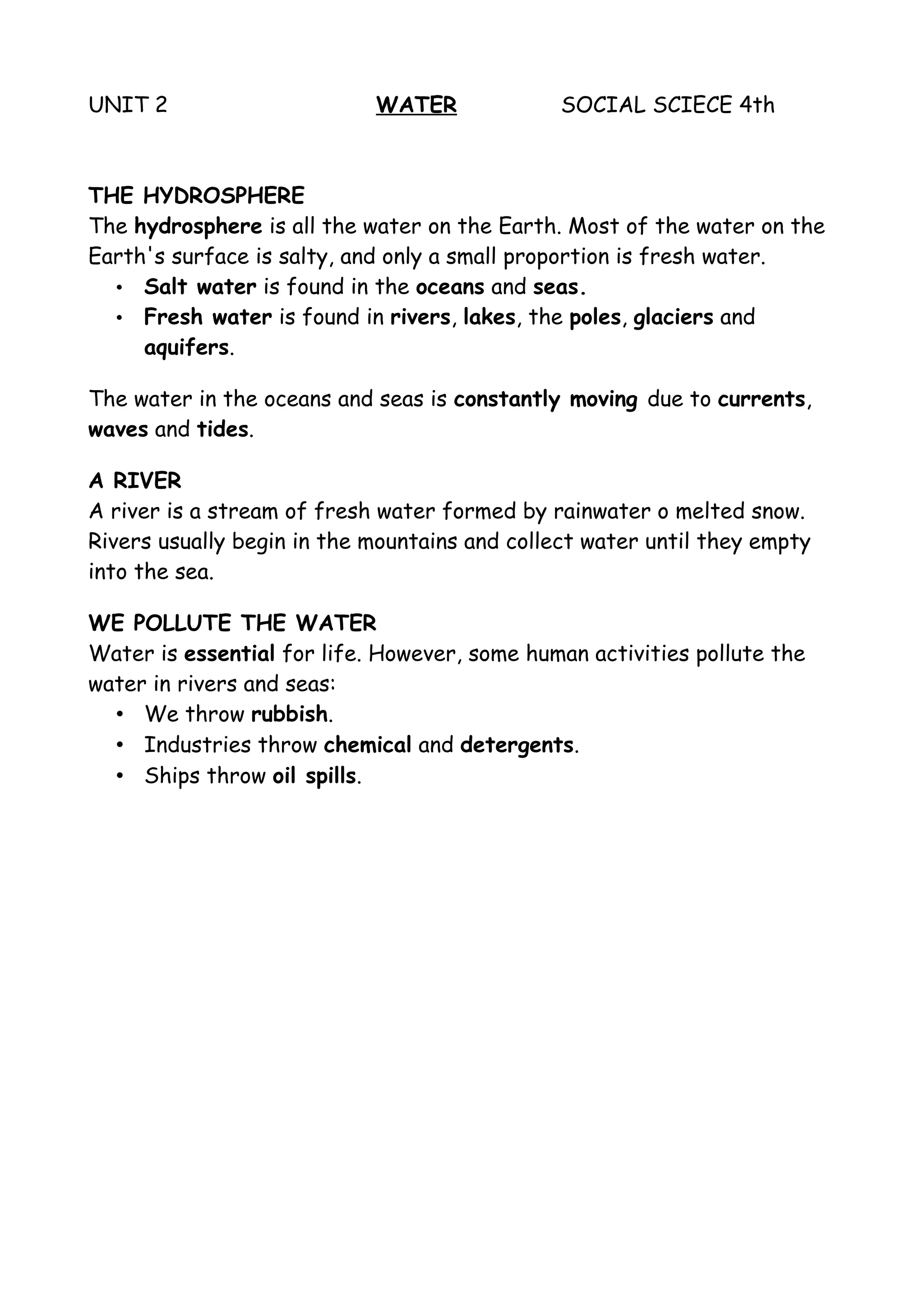 Unit 2 social science 4th level | PDF