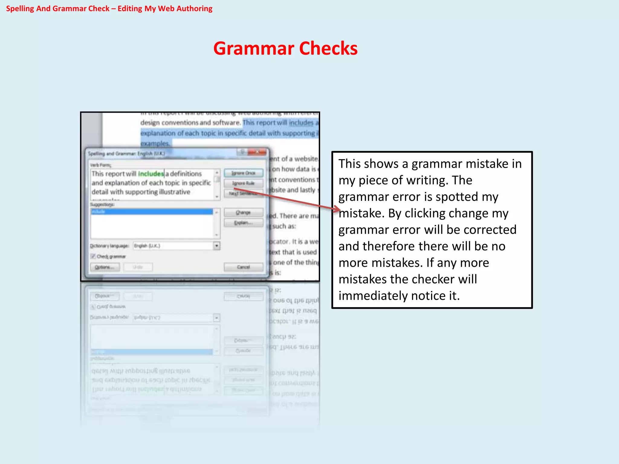 Unit 2 - spellcheck editing a piece of work | PPTX